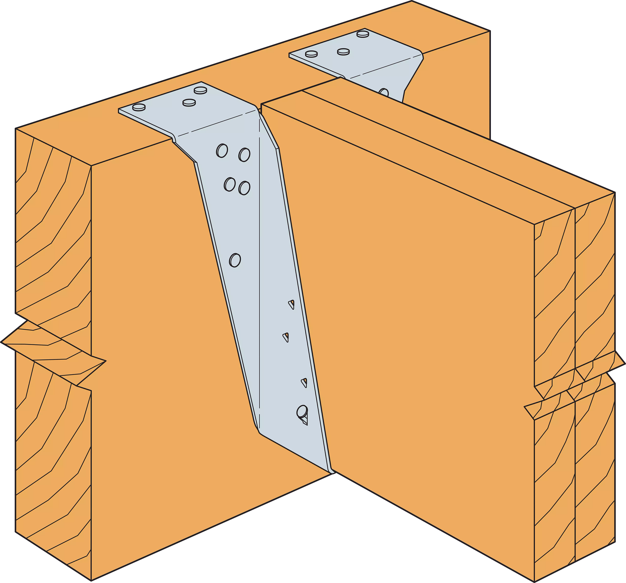 Simpson BA210-2 BA Top-Flange Joist Hanger for Double 2x10 – USA Tool Depot