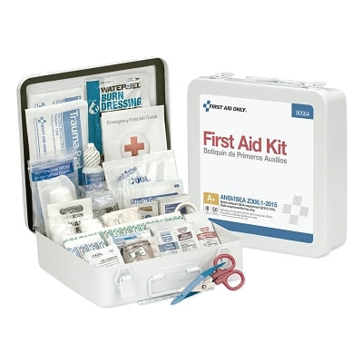 First Aid Only 90564 50 Person Bulk Metal First Aid Kit, Weatherproof ...