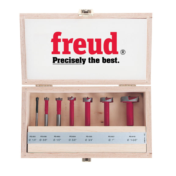 Freud FC-107 1/4" to 1-3/8" (Dia.) 7pc. Forstner Bit Set – USA Tool Depot