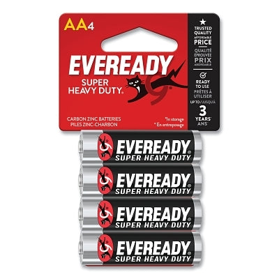 EVEREADY 1215SW-4 Super Heavy Duty Battery, Carbon Zinc, AA, 1.5 V ...