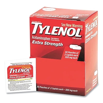 Tylenol 49733 Extra Strength Tablet 50 Packets – USA Tool Depot