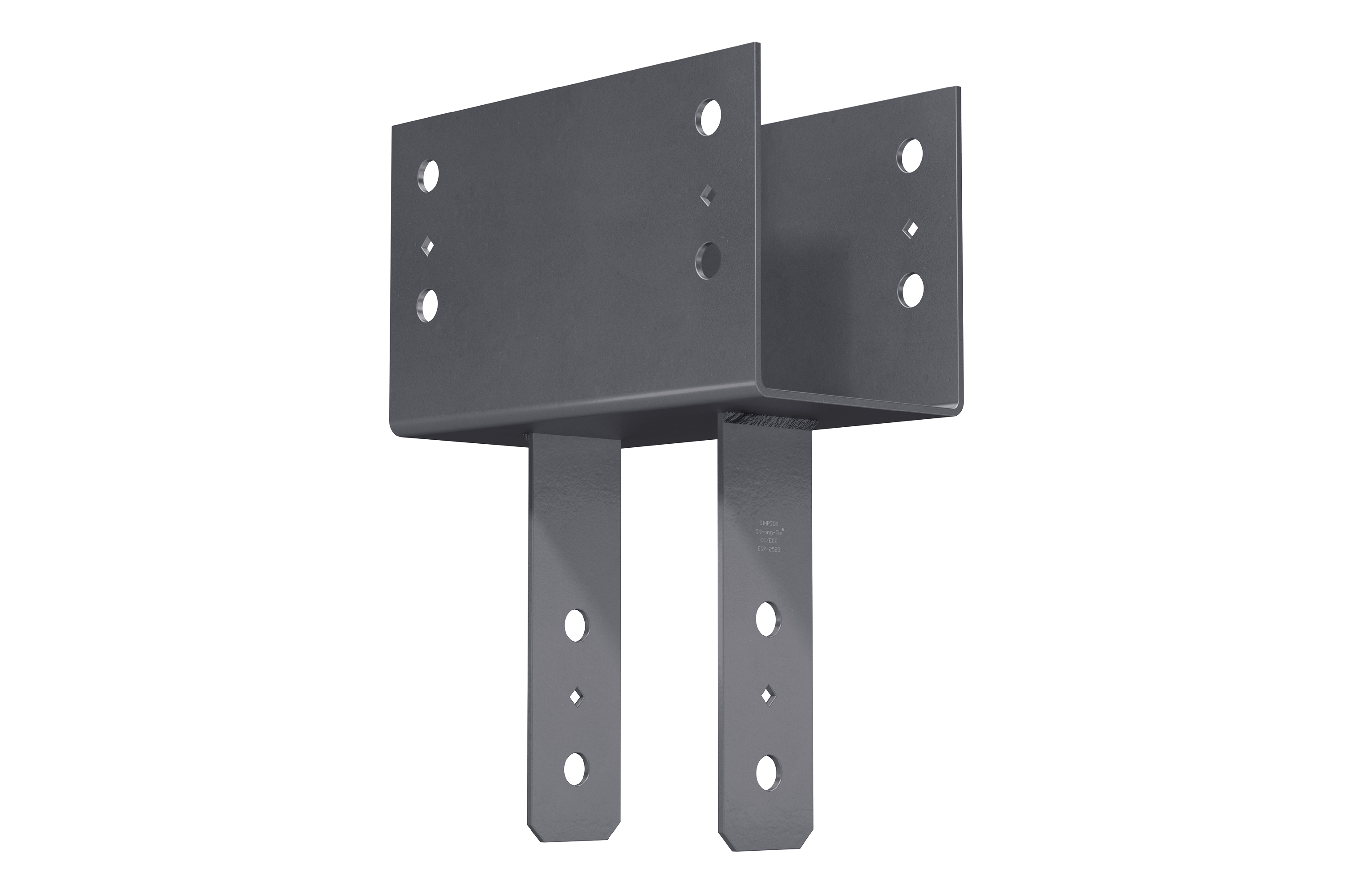 Simpson CC46PC CCPC Black Powder-Coated Column Cap for 4x Beam, 6x Pos ...
