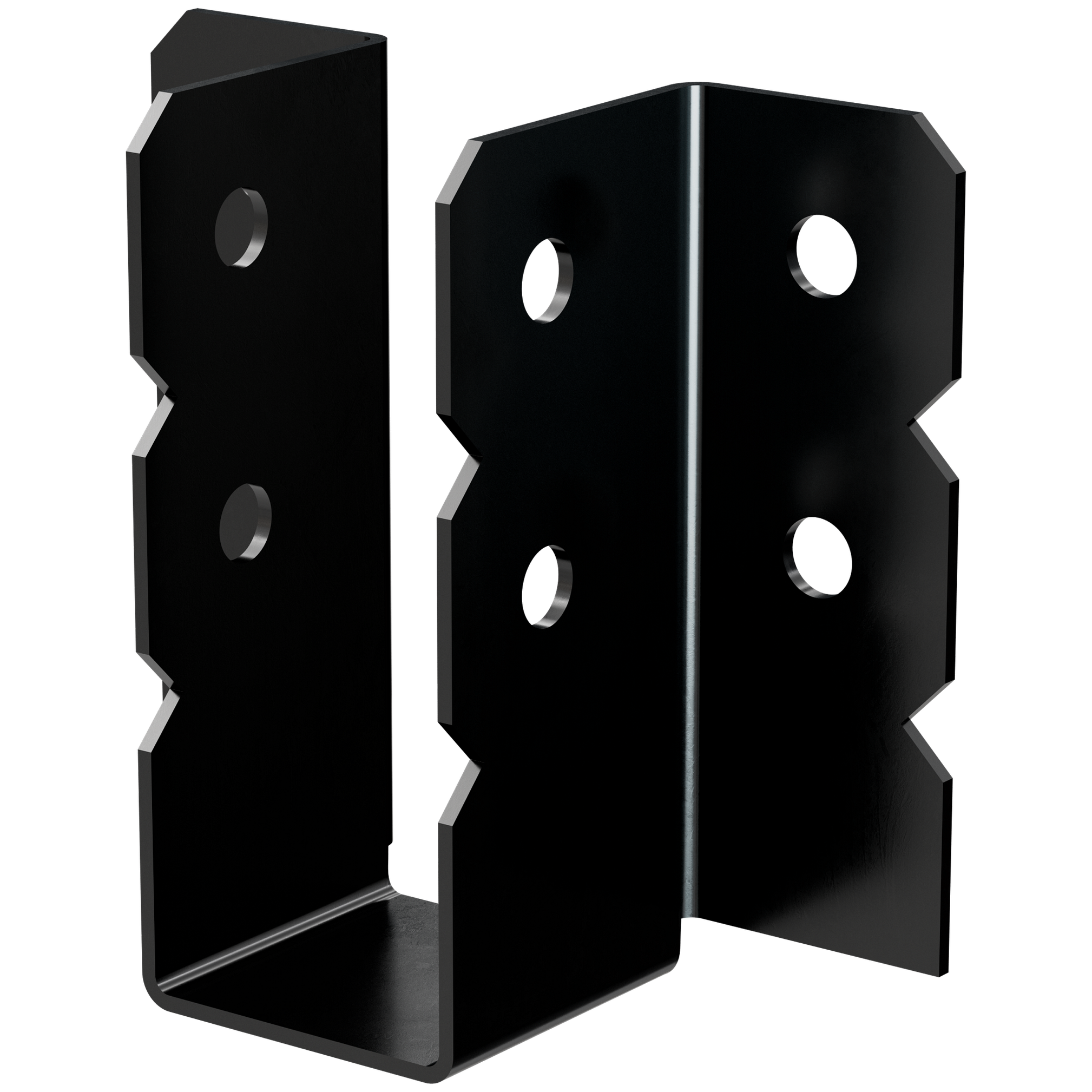 Simpson OU410 OU Black Powder-Coated Ornamental Joist Hanger for 4x10 ...